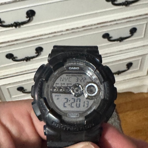 Casio | Accessories | Casio Black Digital Watch With Mirror Face | Poshmark